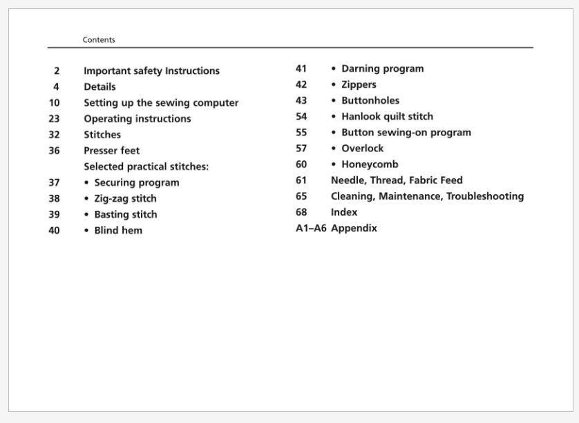 Bernina Activa 220, Activa 230 and Activa 240 Operation Instruction ...