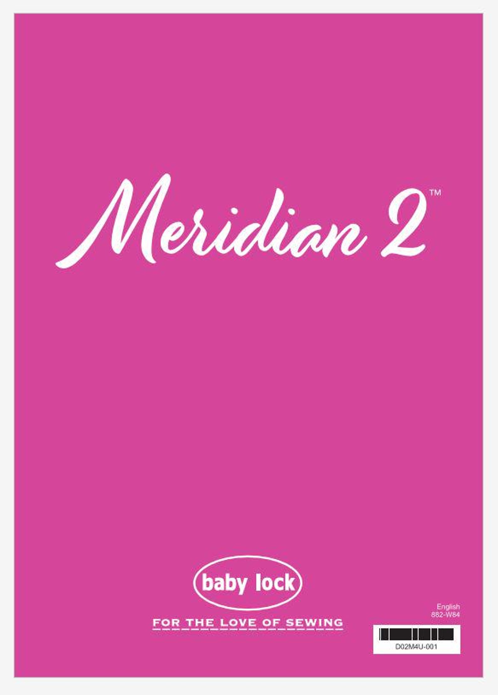 Baby Lock Meridian 2 BLMA2 Operation Instruction Manual PDF Instant ...