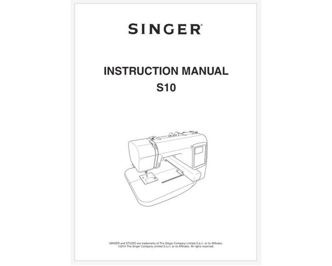 Singer Studio S10 Operation Instruction Manual PDF - Etsy