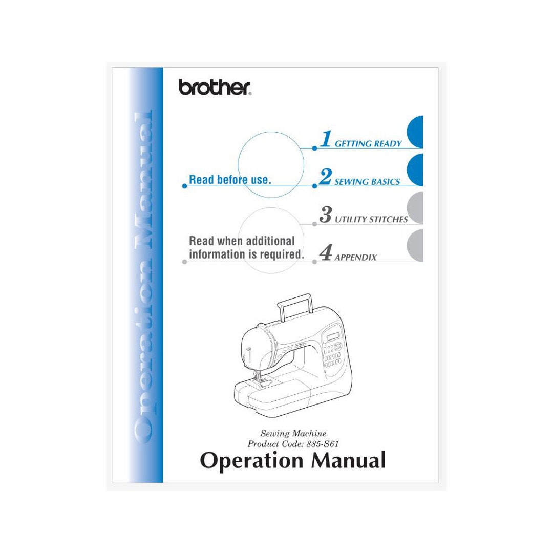 Brother Simplicity SB3129 and 885-S61 Sewing Machine Instruction Manual ...