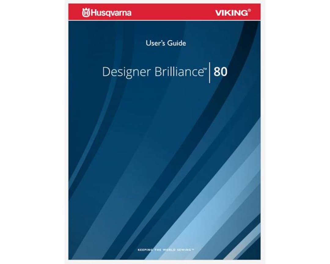 Husqvarna Viking Designer Brilliance 80 Operation Instruction Manual ...