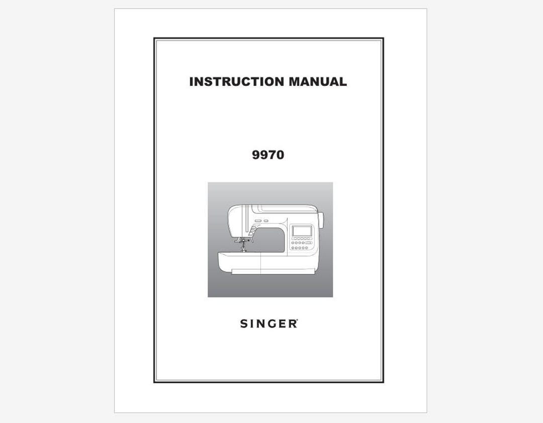 Singer Quantum Stylist 9970 Operation Instruction Manual Instant ...