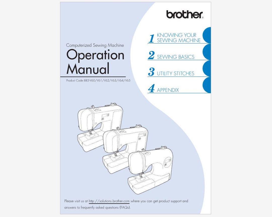 Brother Model XR4040 Operation Manual Instruction Manual Instant ...