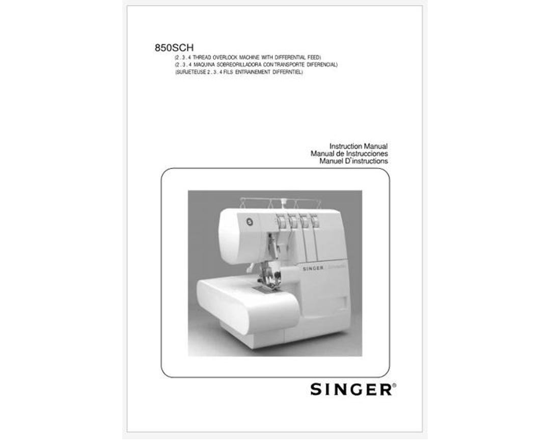 Singer Scholastic 850SCH - Model 850 Operation Instruction Manual PDF - Etsy