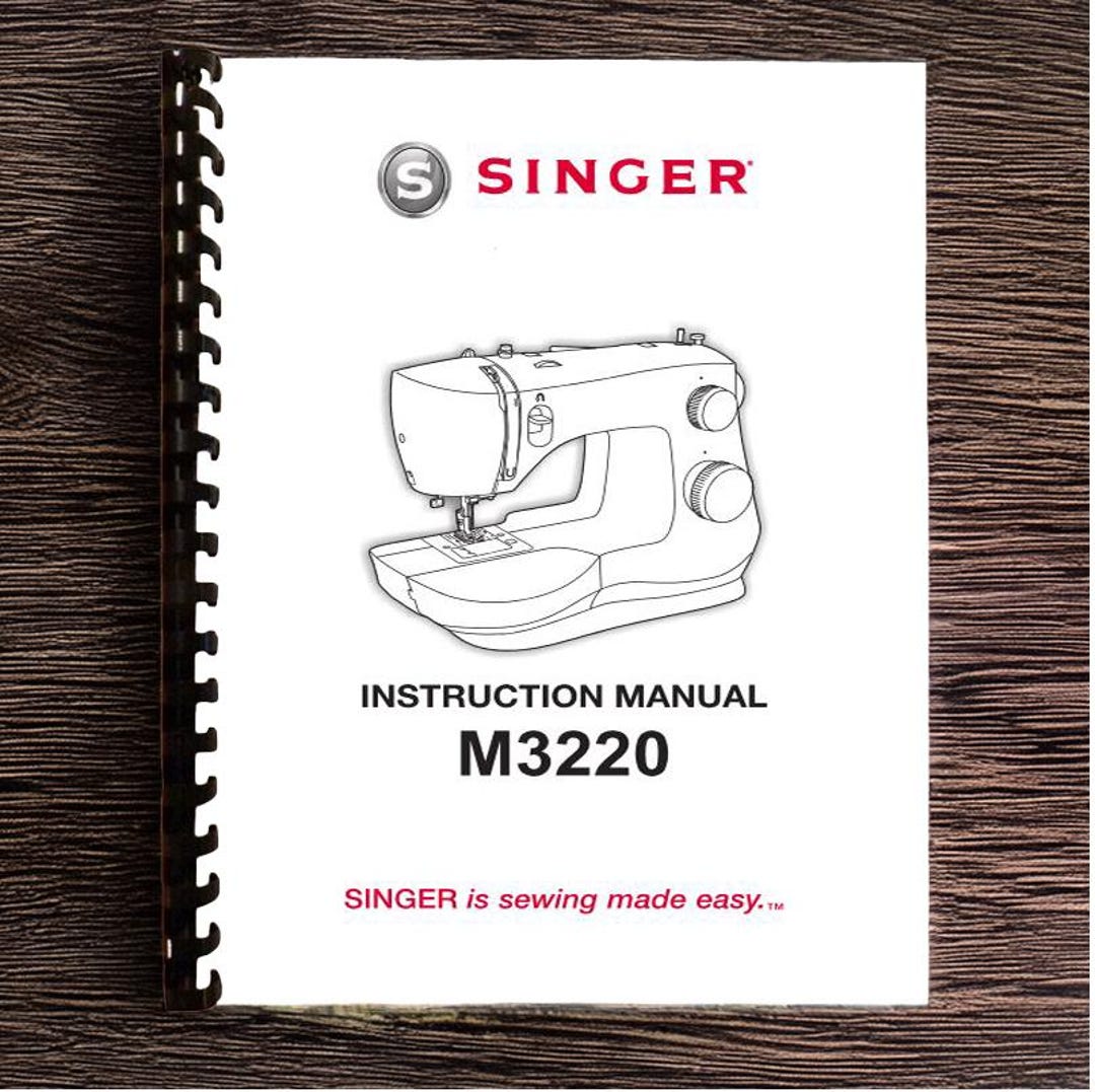 Singer Model M3220 Operation Instruction Manual Printed Manual Comb ...