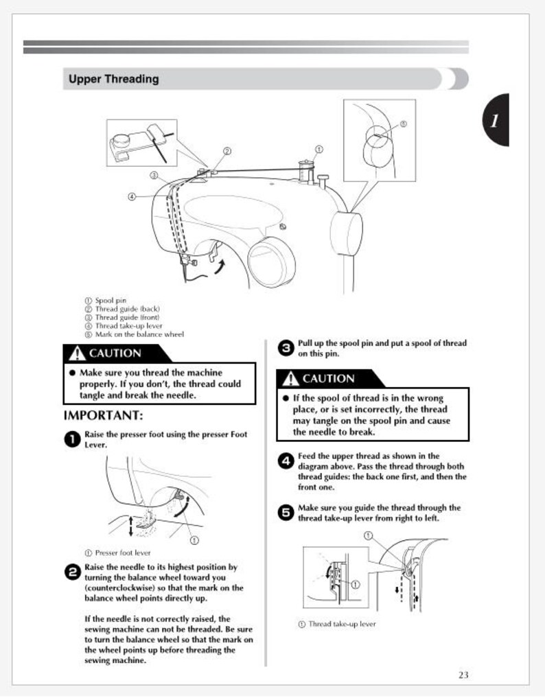 Brother Star 3 Sewing Machine Instruction Manual Instant Download ...