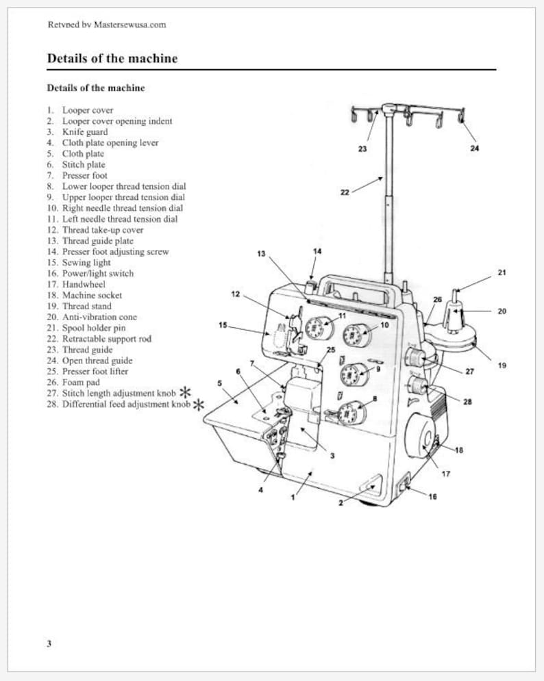 Bernina Bernette Funlock 004 and 004D Serger Sewing Machine Instruction ...