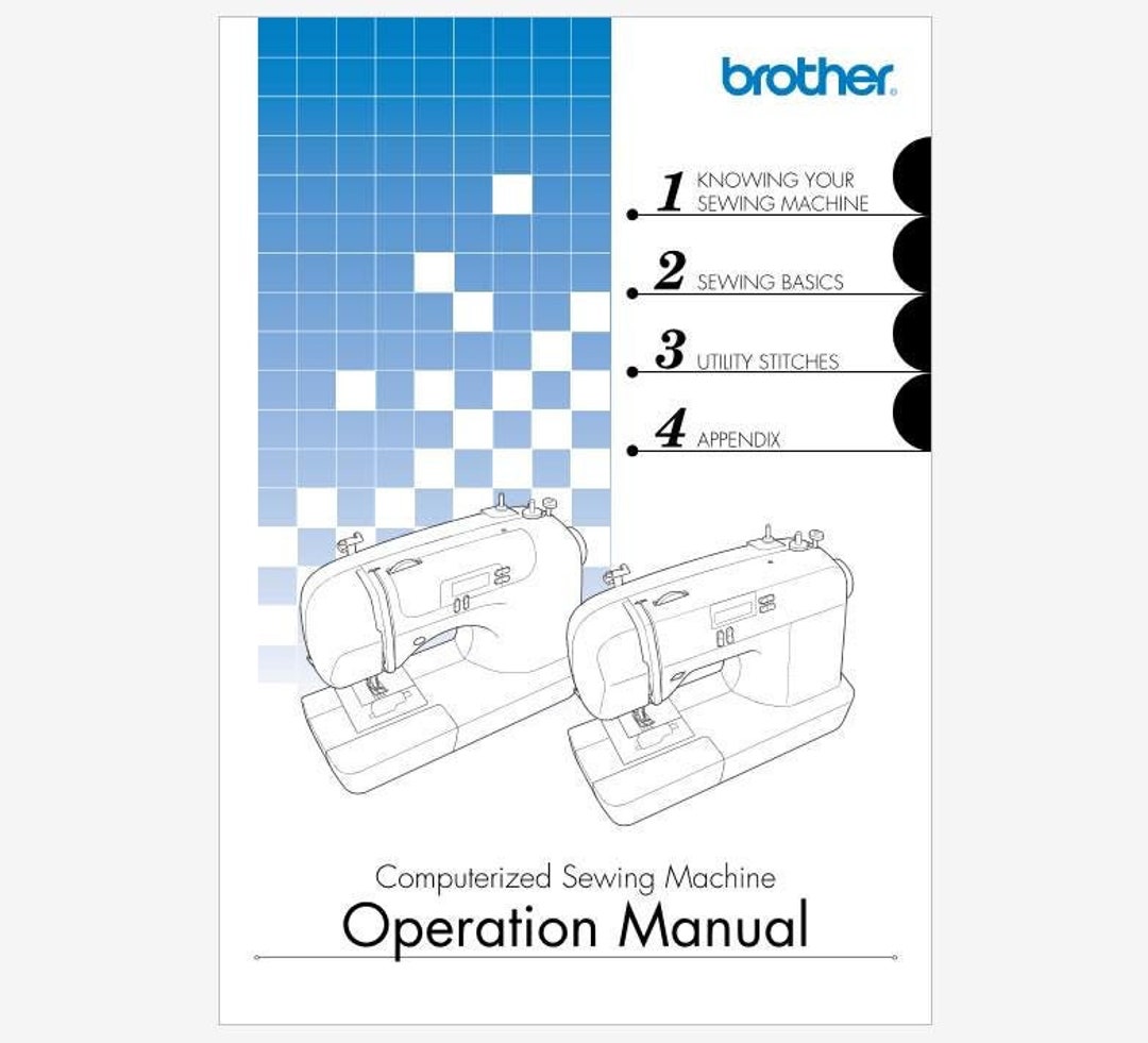 Brother CE5000 and CE5000PRW Operation Instruction Manual Instant ...