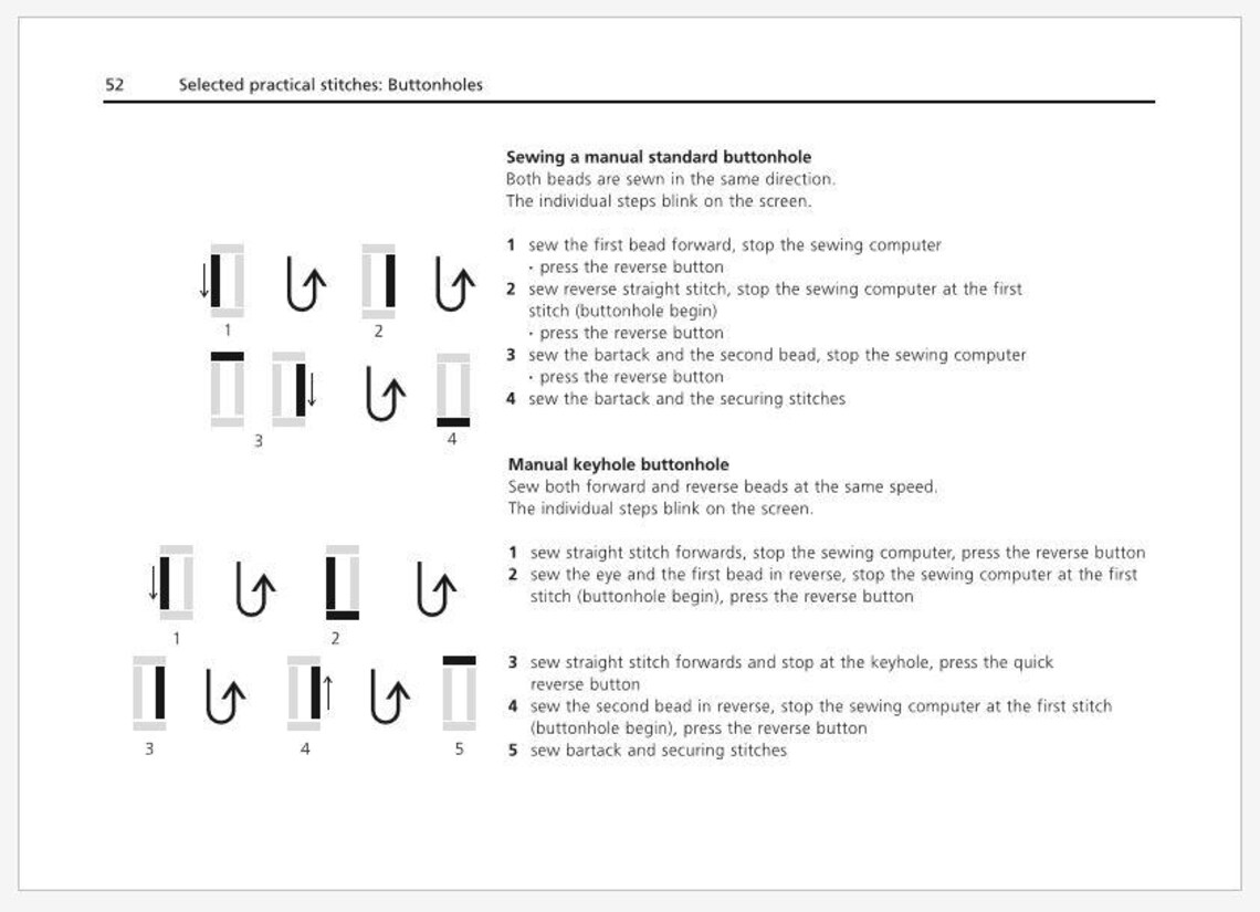 Bernina Activa 220, Activa 230 and Activa 240 Operation Instruction ...