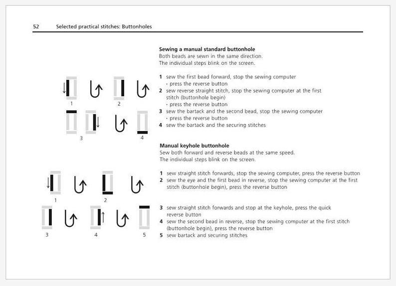 Bernina Activa 220, Activa 230 and Activa 240 Operation Instruction ...