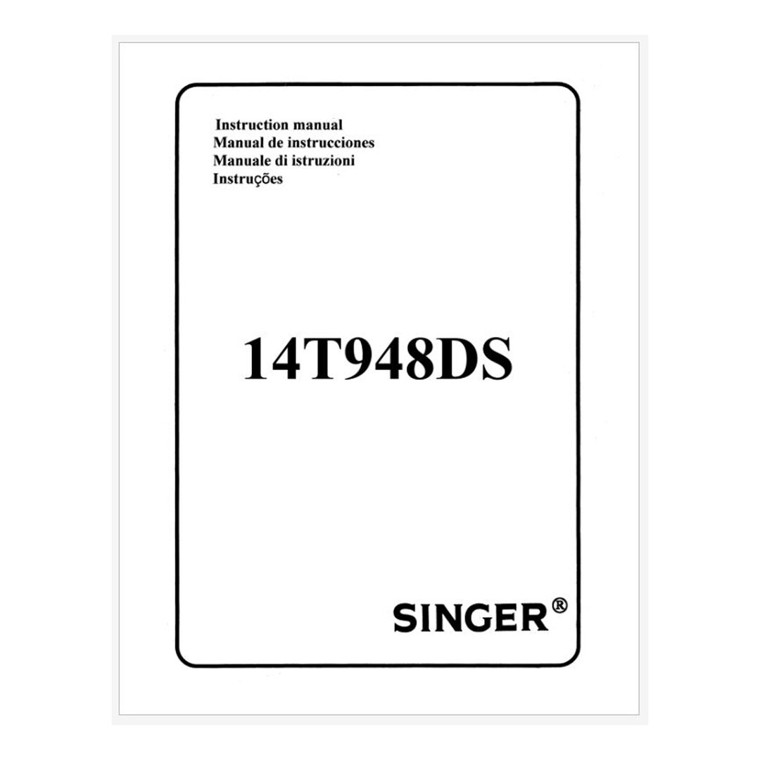 Singer Serger Model 14T948DS Instruction Manual Users Guide PDF - Etsy