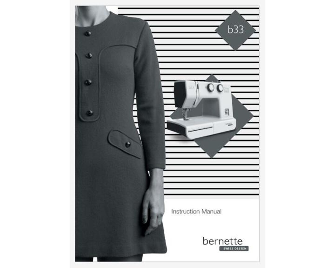Bernina Bernette 33 or B33 Operation Instruction Manual PDF Instant Download - Etsy