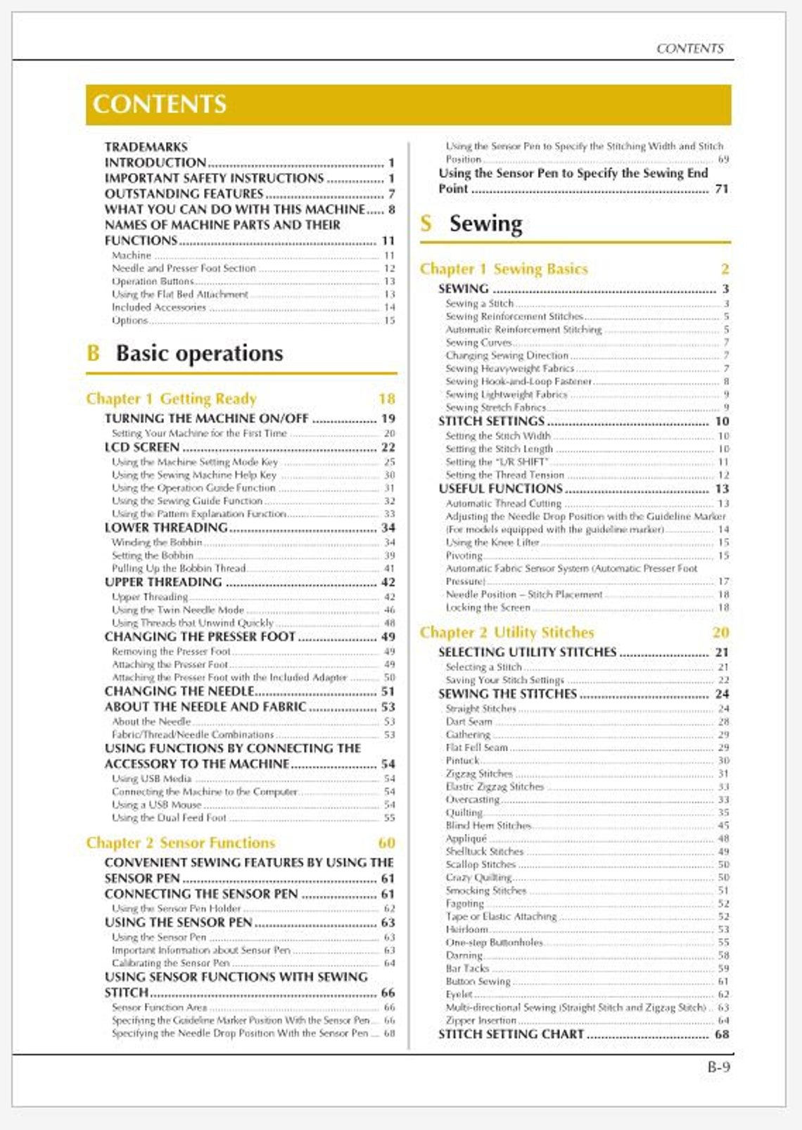 Baby Lock CHORUS BLCH Instruction Manual PDF Instant Download - Etsy