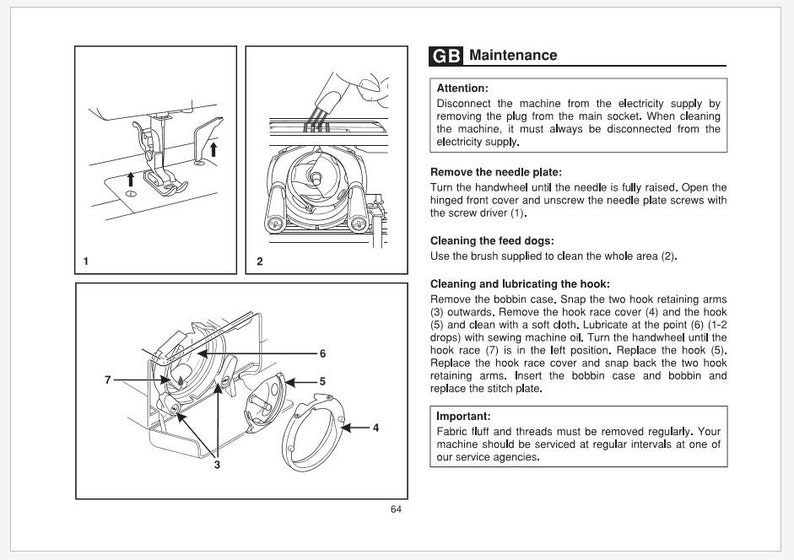 Singer Model 1525 Instruction Manual Operator's Manual - Etsy