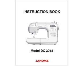 Janome DC5100 Sewing Machine Instruction Manual User Manual - Etsy