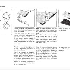 Janome Model 344 Operator's Instruction Manual PDF Instant Download - Etsy