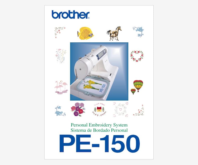 Brother PE150 or PE-150 Operation Instruction Manual Instant Download ...