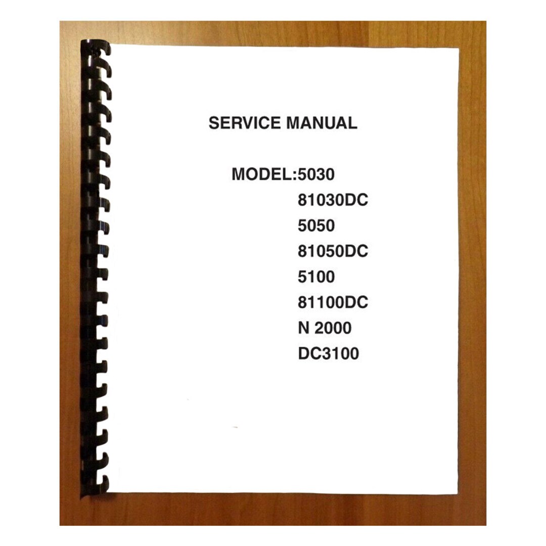 Janome Model 5100 Sewing Machine Adjustment and Service Printed Manual ...