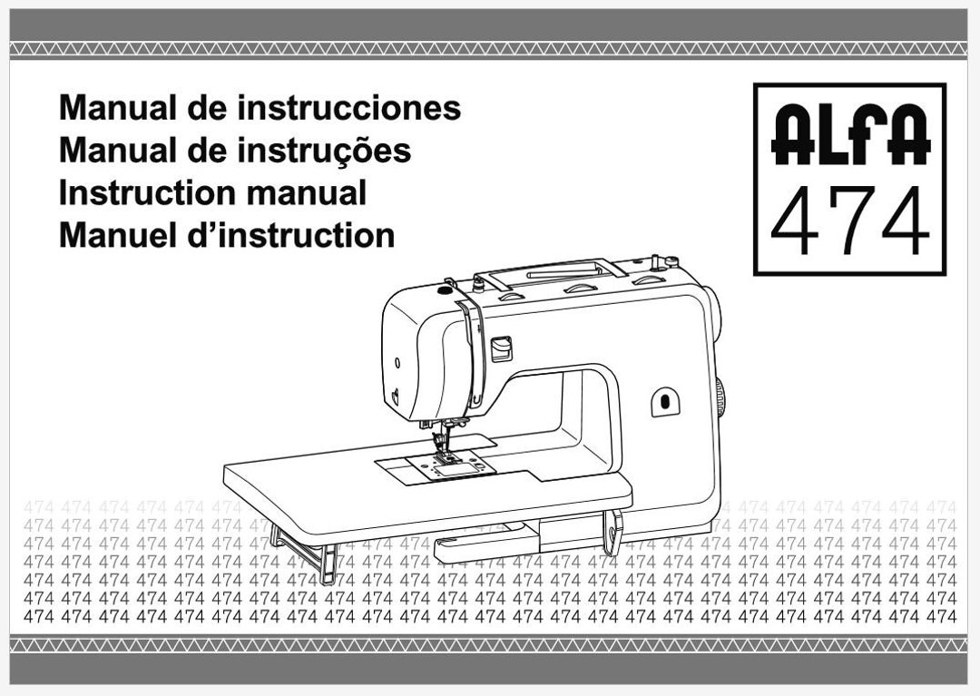 Alfa Model 474 Operator's Instruction Manual PDF Download - Etsy