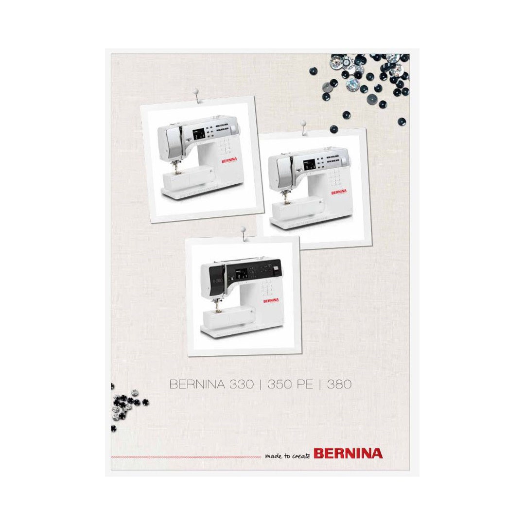 Bernina 330, 350PE, 380 Sewing Machine User's Instruction Manual PDF ...