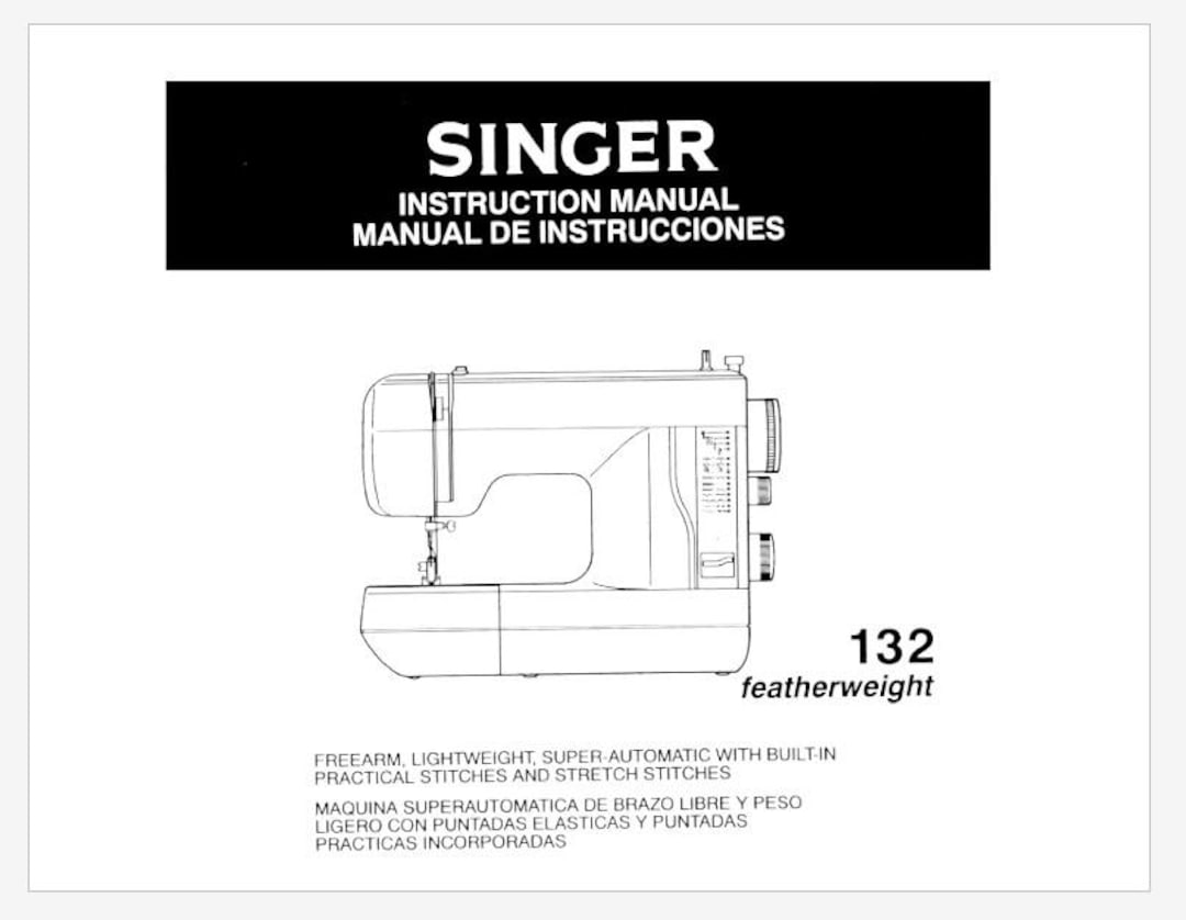 Singer Featherweight 132 Operation Instruction Manual Instant Download ...