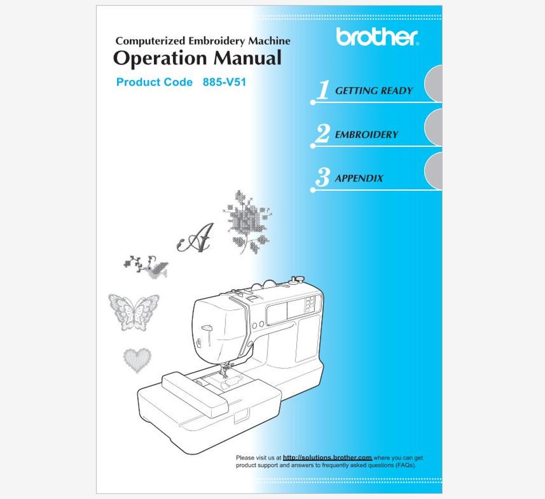 Brother PE500 and HE1 Operation Instruction Manual Instant Download - Etsy
