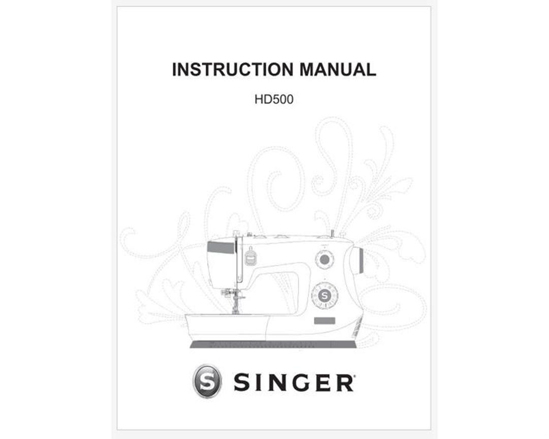 Singer Model HD500 Heavy Duty Instruction Manual Instant Download - Etsy