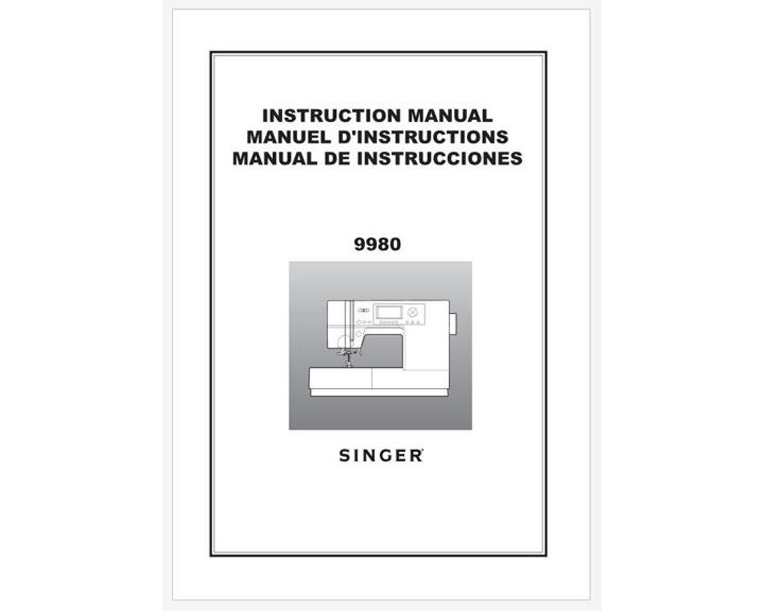 Singer 9980 Quantum Stylist Operation Instruction Manual PDF Download ...