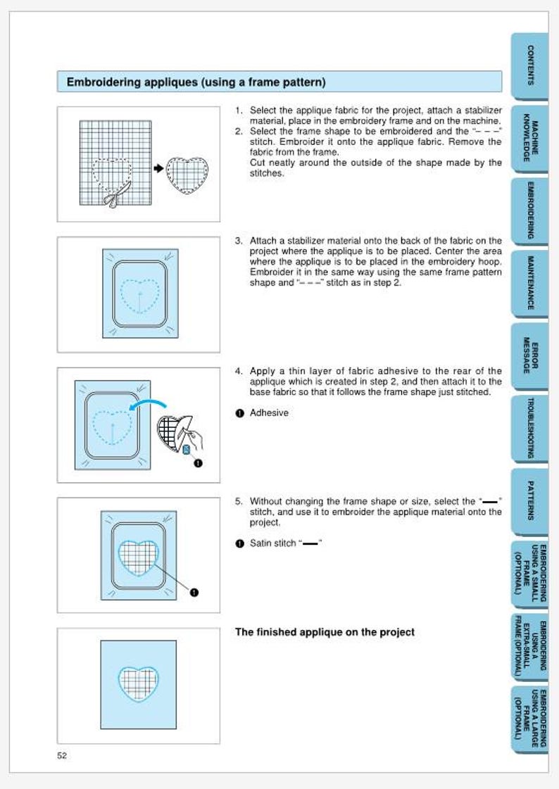 Brother PE150 or PE-150 Operation Instruction Manual Instant Download ...