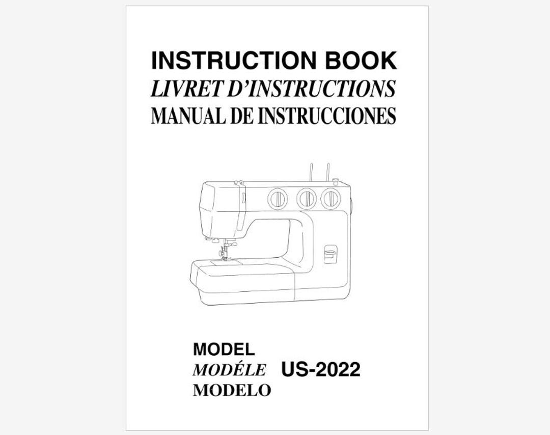 Janome Model US2022 Operation Instruction Manual PDF Instant Download ...