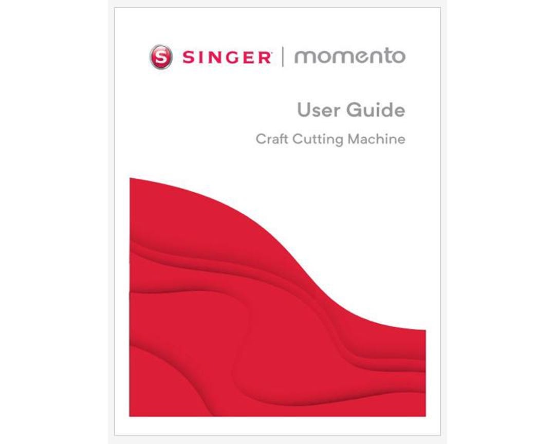 Singer Momento Craft Cutting Machine Operator's Instruction Manual ...
