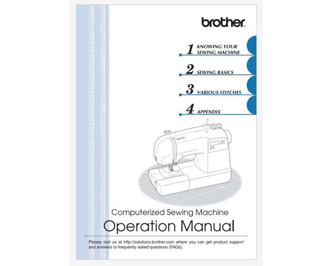 Brother SQ-9000 or SQ9000 Operator's Instruction Manual Instant Download - Etsy