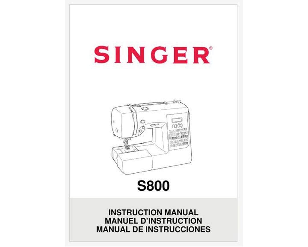 Singer Fashionista S800 Operator's Instruction Manual PDF Download - Etsy