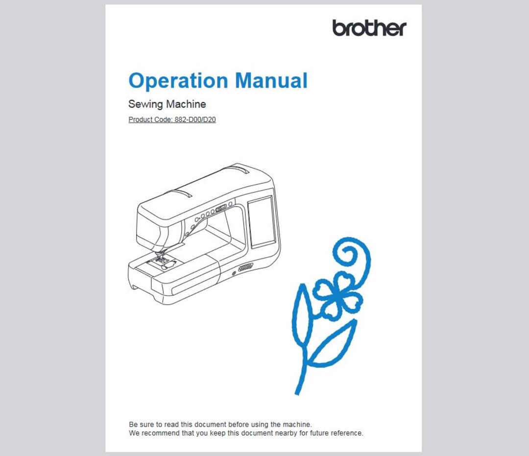 Brother Innov-is BQ3100 - Babylock BLCH Operation Instruction Manual ...