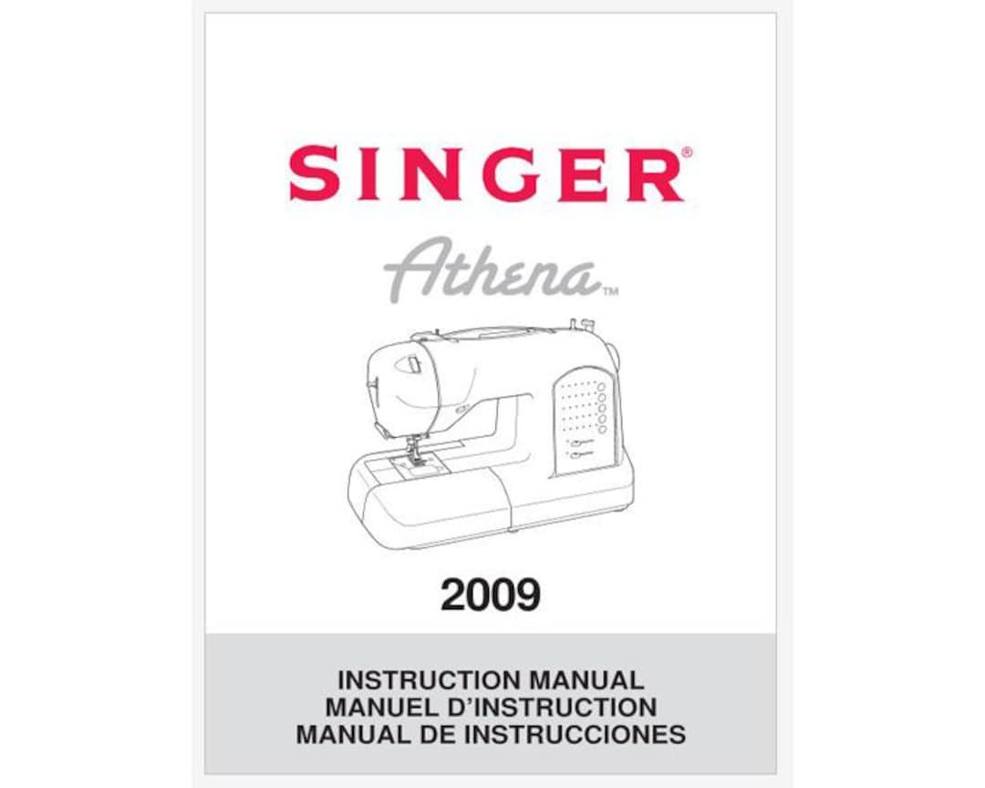 Singer Athena 2009 Instruction Manual Owner's Manual - Etsy