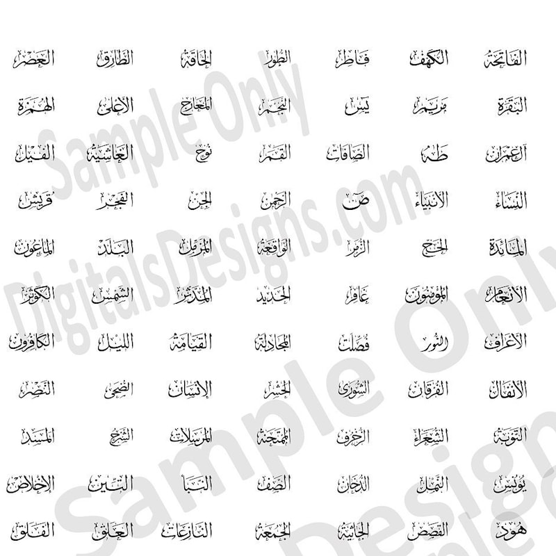Quran Calligraphy - Etsy UK