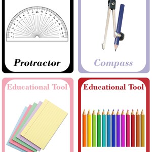 Educational Tools Flash Cards for Kids - Learning School Supplies ...