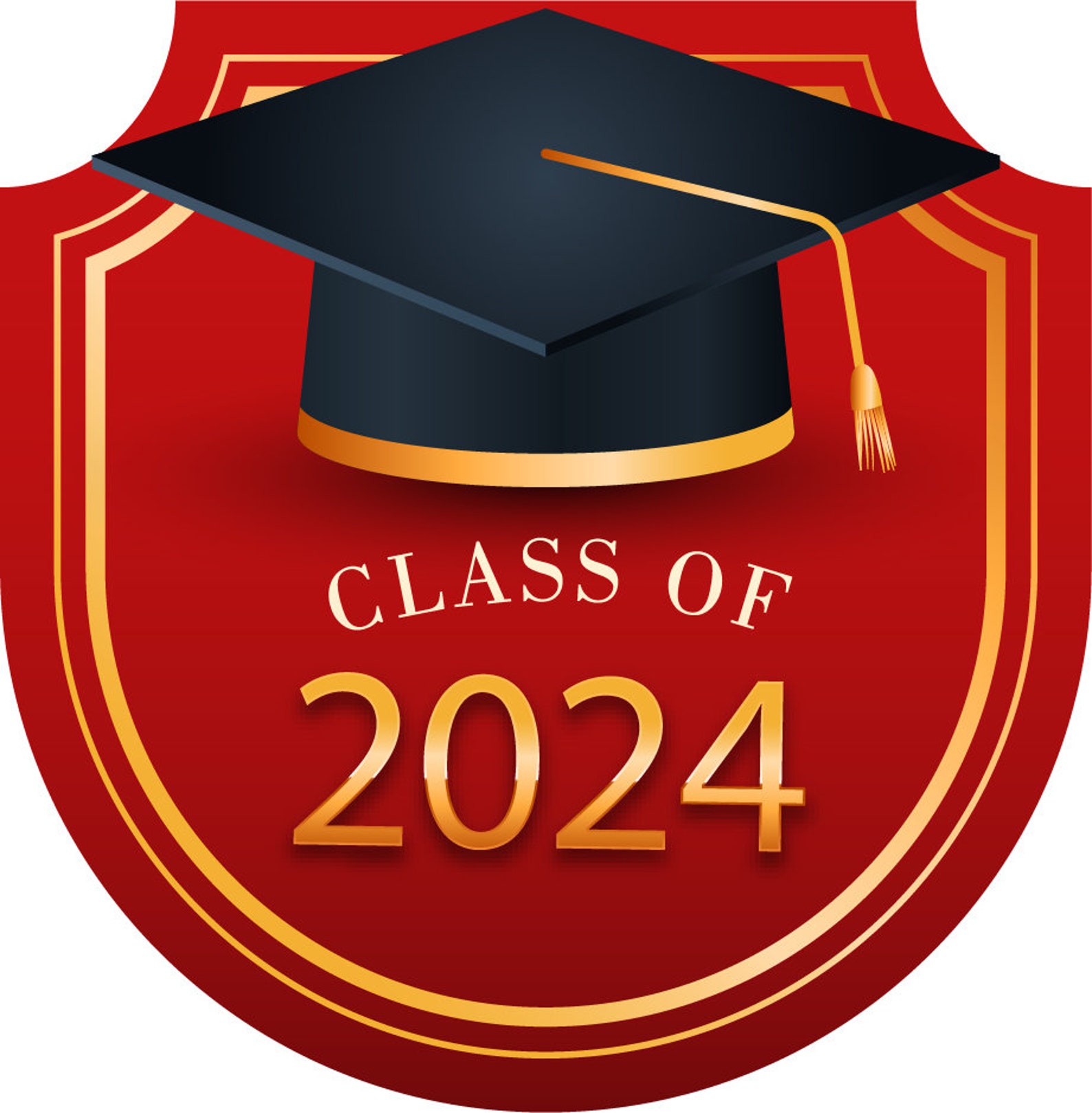 2024 Graduation Hat SVG Bundle for High School Pass Out Cap Senior 2024 ...