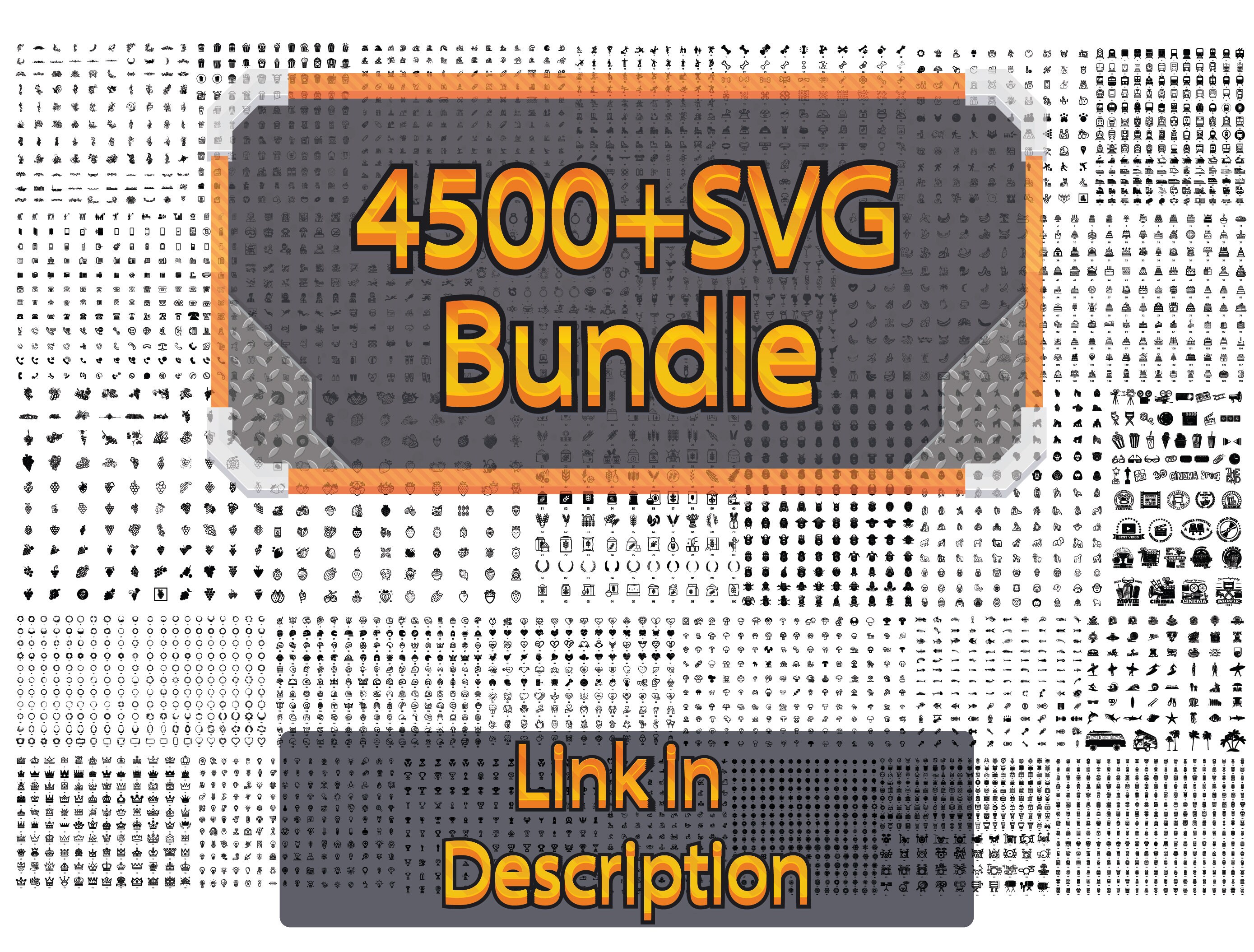 Fishbone SVG Bundle Silhouettes, Logos, Clipart, Cut Files EPS, PNG ...