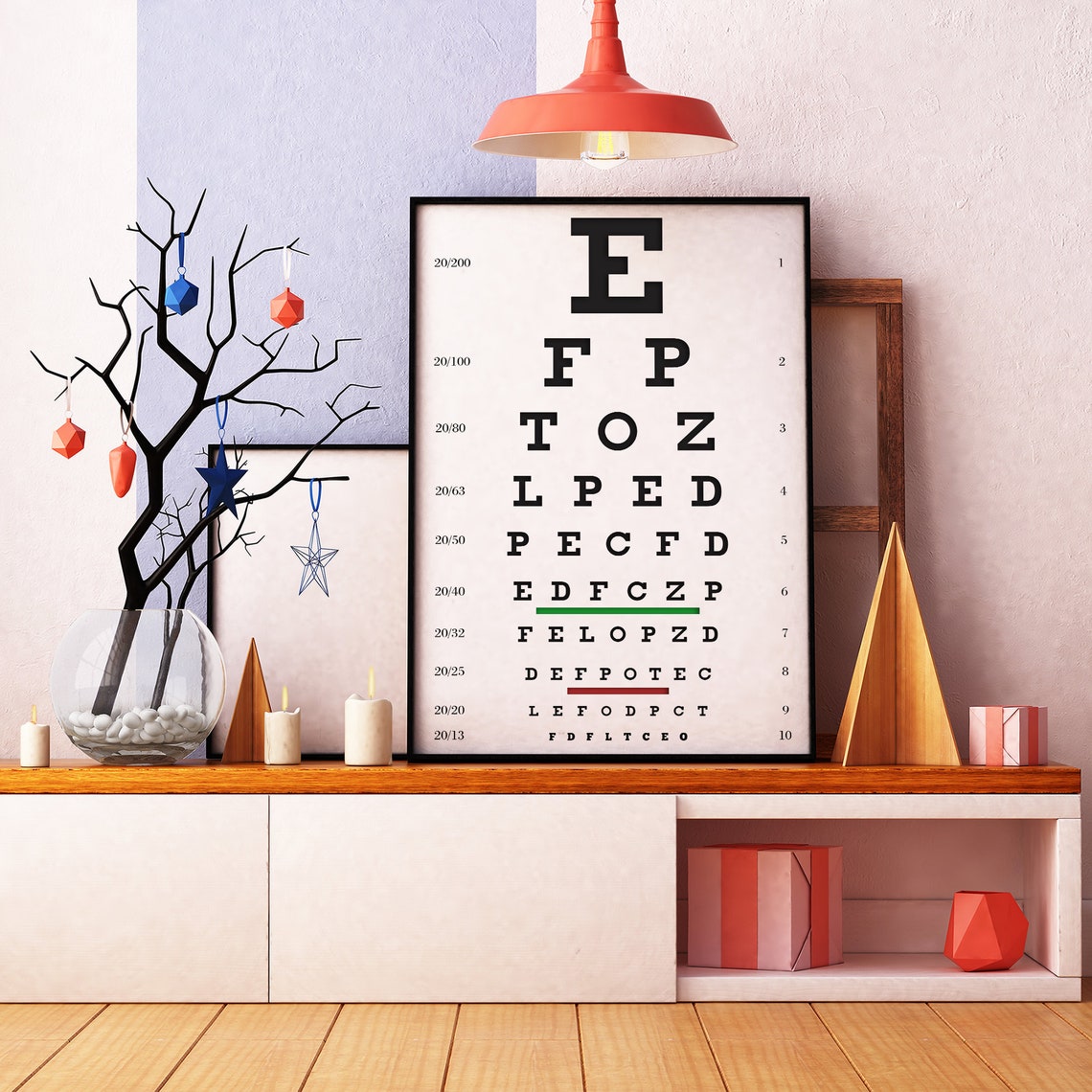 Eye Exam and Vision Testing Basics Poster PDF JPG Instant Download Eye ...