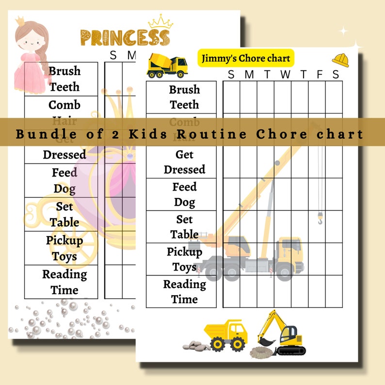 Daily Chore Chart With Rewards and Points Responsibility - Etsy