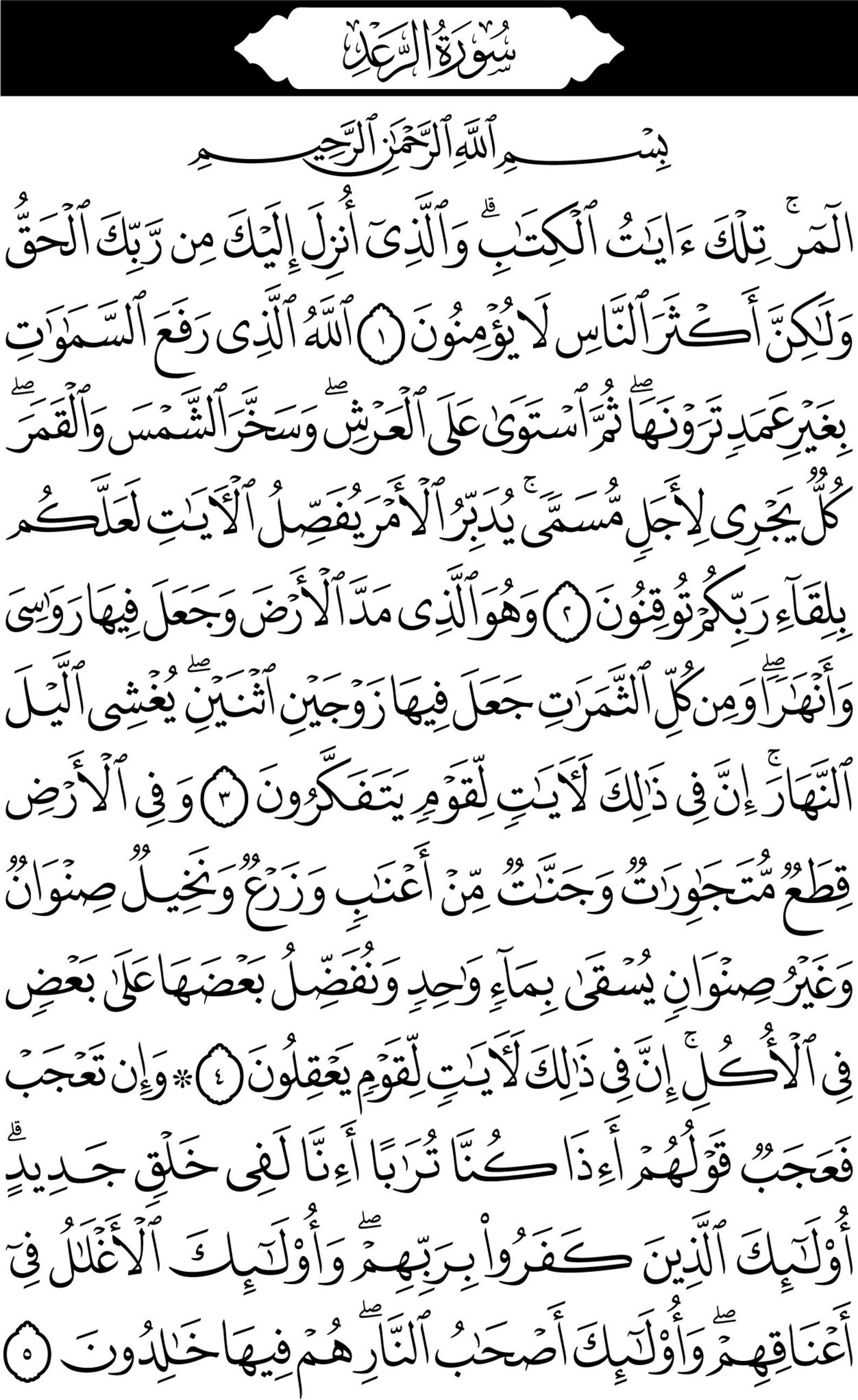 Digital Surah Rad / Ra'd 13 All Verses SVG PNG .AI Vector Illustrator ...