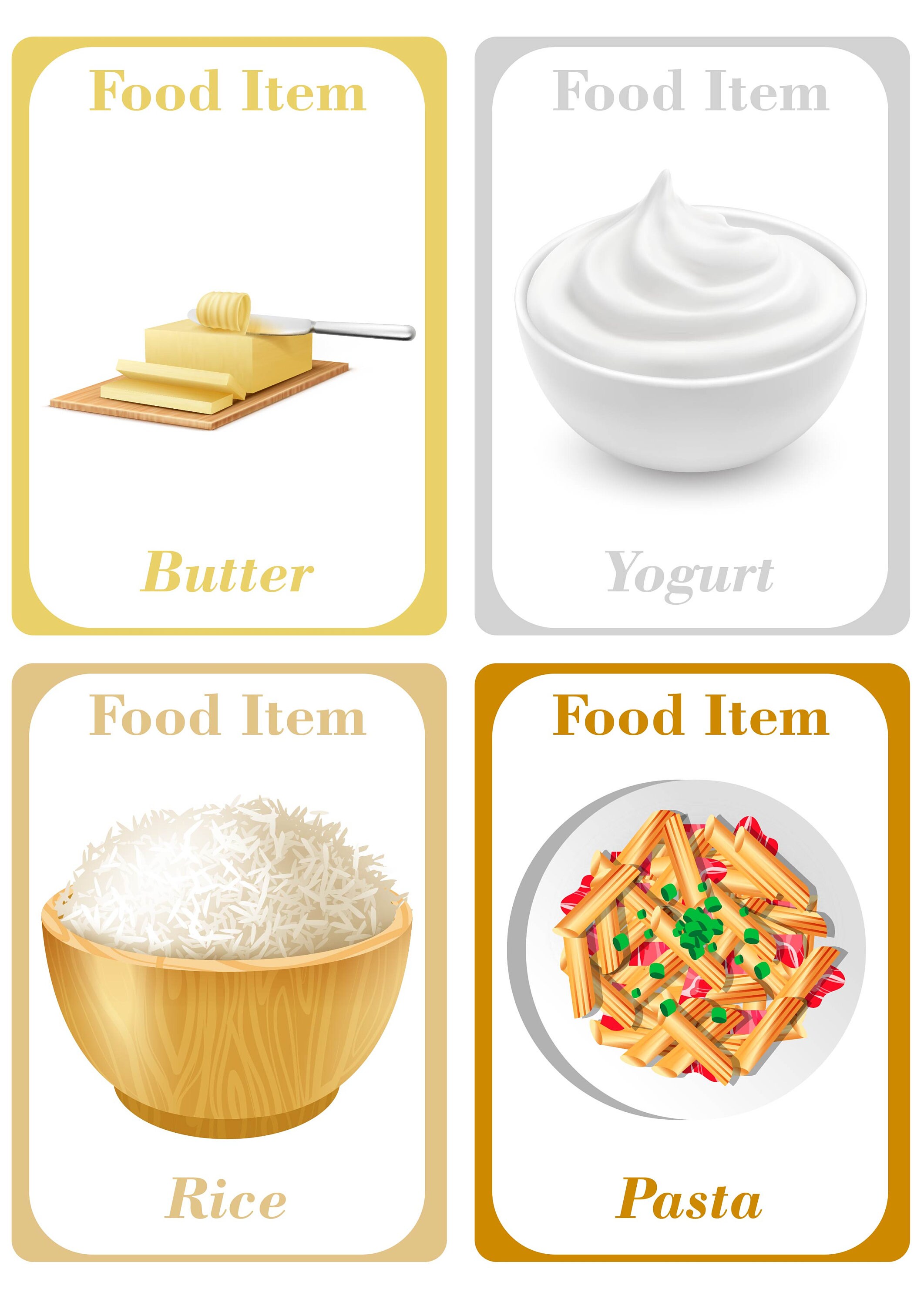 Food Flash Cards for Kids – Vegetable, Fruit and More (JPG & PDF - Etsy