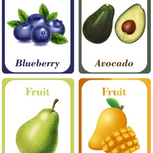 Printable Fruit Flash Cards | Educational Fruit Cards for Kids ...