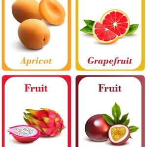 Printable Fruit Flash Cards | Educational Fruit Cards for Kids ...