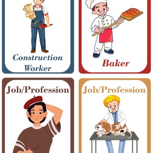 Jobs | Professions Flash Cards for Kids - Educational Flashcards for ...
