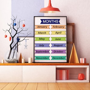 Kids Posters 30 Set Kids Printable PDF and JPG Instant Download - Free ...