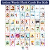 Action Words Flash Cards for Kids - Educational Flashcards for Learning ...