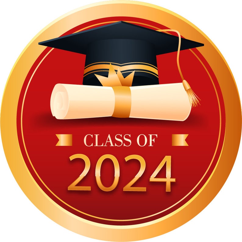 2024 Graduation Hat SVG Bundle for High School Pass Out Cap Senior 2024 ...