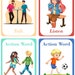 Action Words Flash Cards for Kids - Educational Flashcards for Learning ...